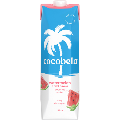 Cocobella Coconut Water Watermelon Mint 1L